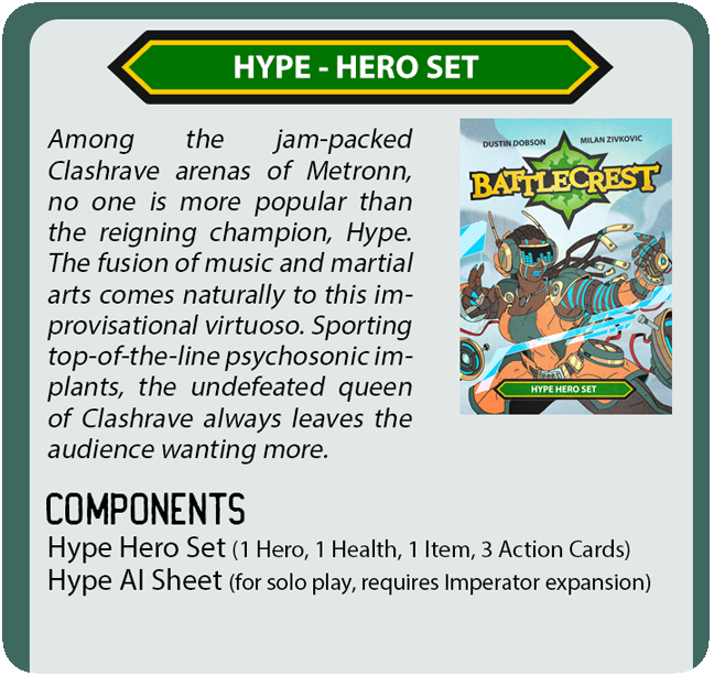Battlecrest: Hype Hero Set – PNPArcade