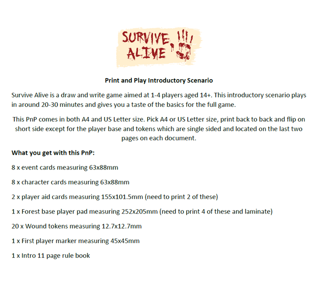Survive Alive (Intro Scenario) – PNPArcade