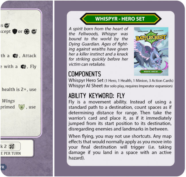 Battlecrest: Whispyr - Hero Set – PNPArcade