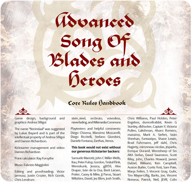 Advanced Song of Blades and Heroes – PNPArcade